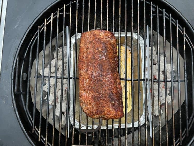 Juicy BBQ Pork Loin on Weber Kettle Grill: Hot & Fast at 400F (280C)